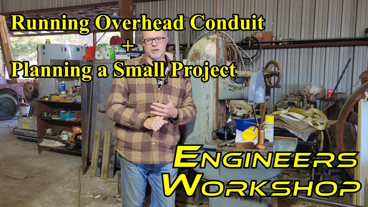 Running Overhead Conduit + Planning a Small Project - YouTube