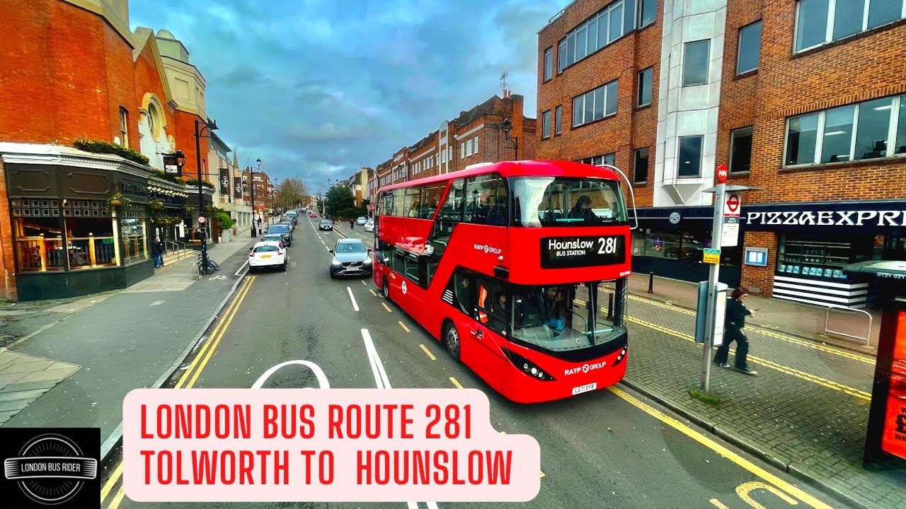 Afternoon Winter Sunset 🌅 London Bus Ride by Surbiton Station Join me ...