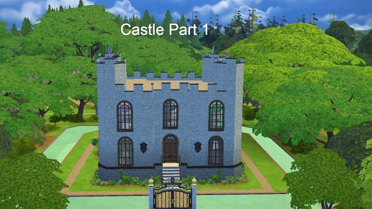 Castle Part 1: Sims 4 Speed Build - YouTube