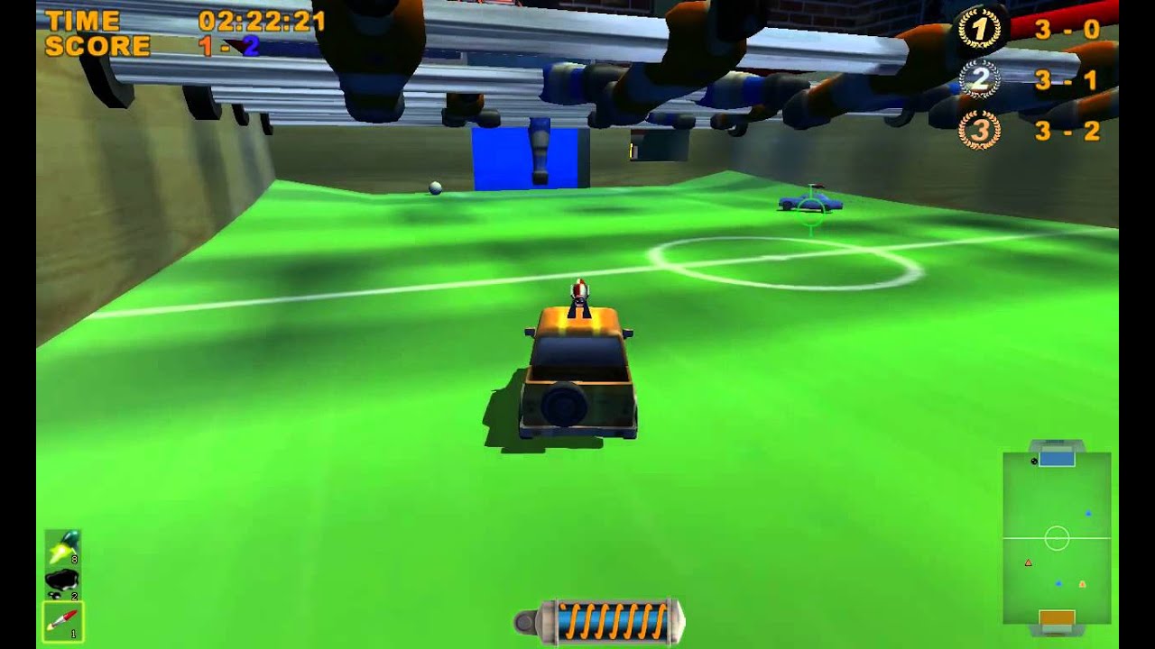 Mad Tracks PC Gameplay - Football/Soccer Mode - YouTube