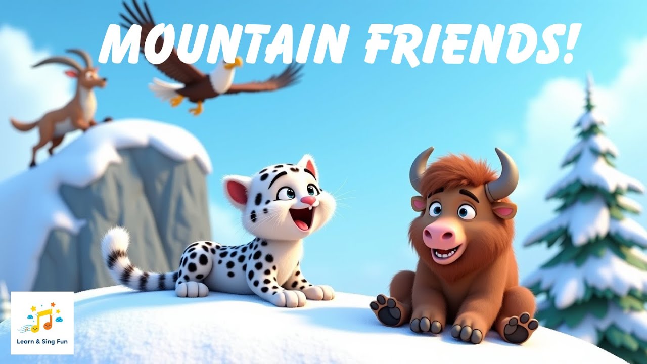 Mountain Friends! | Kids Rhyme About Mountain Animals & Snow | Learn ...