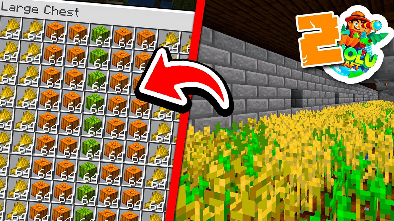 J'ai construit un CHAMP GEANT sous terrain sur Minecraft ! - Evolucraft ...