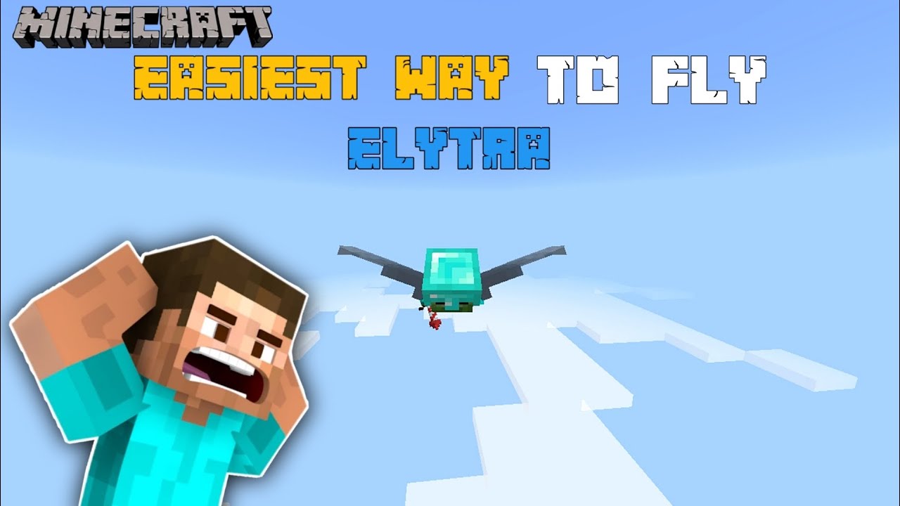 Most Easiest Way To Fly Elytra in mobiles ! - YouTube
