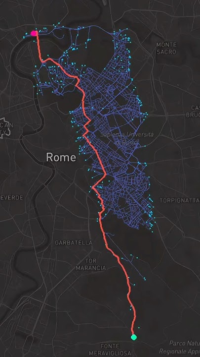 A* Algorithm is Running on the Rome Map. - YouTube