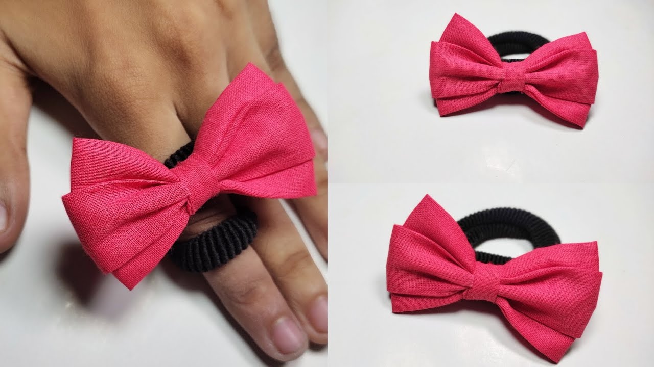 Diy hair band ll How to make Bow hair band - YouTube