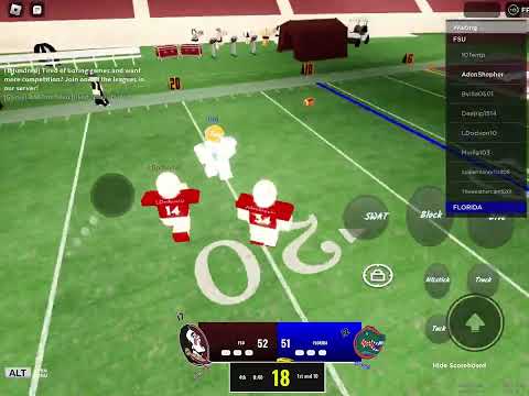 Roblox College Football ACC Home Game #1 Florida Gators Vs Florida ...