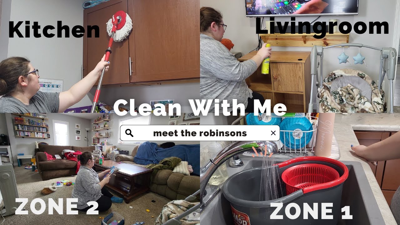 Clean With Me | Zonal Cleaning Method | Zone One and Two - YouTube