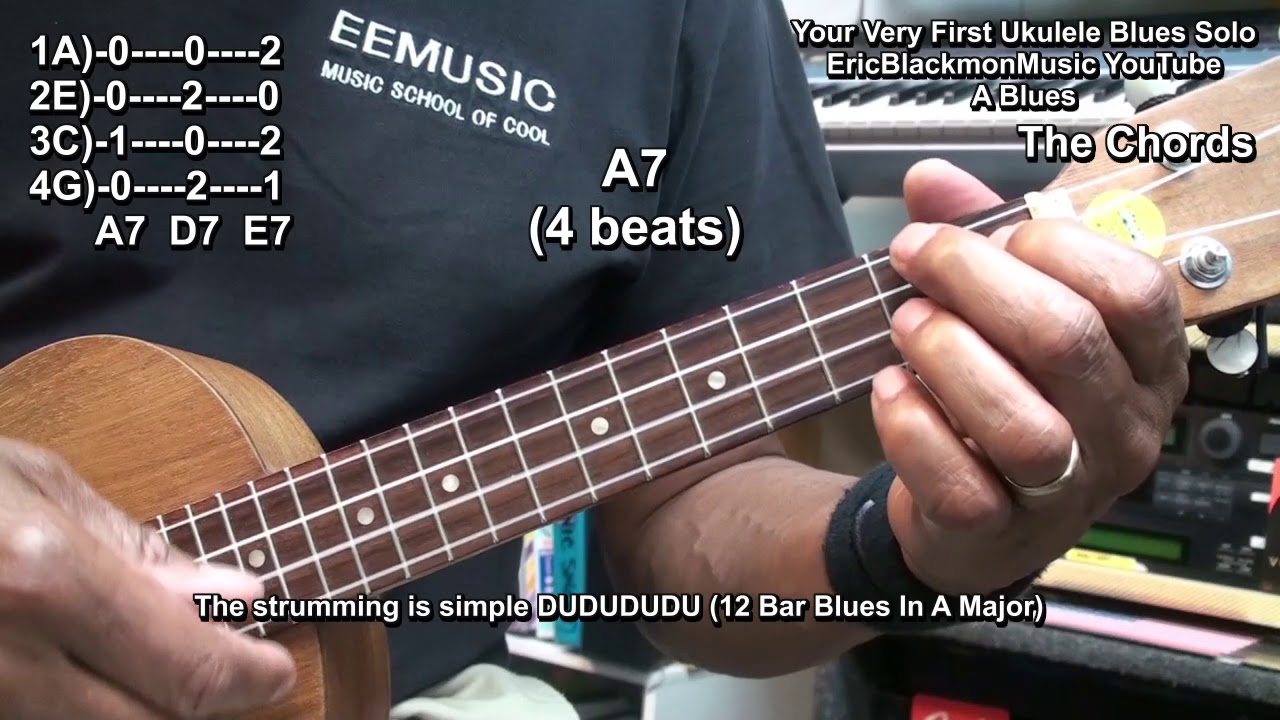 How To Play YOUR VERY FIRST BLUES SOLO ON UKULELE + Chords ...