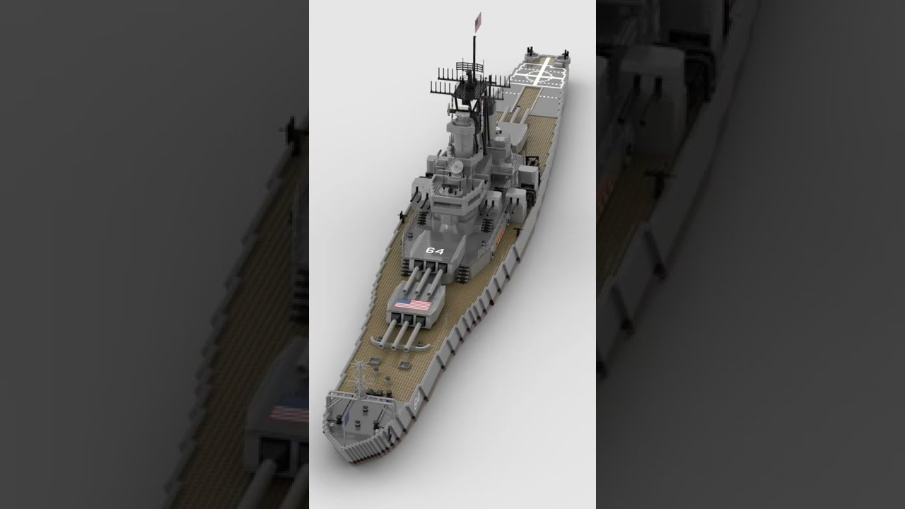 Battleship: USS Wisconsin (Iowa Class Battleship) | Lego Speed Build ...