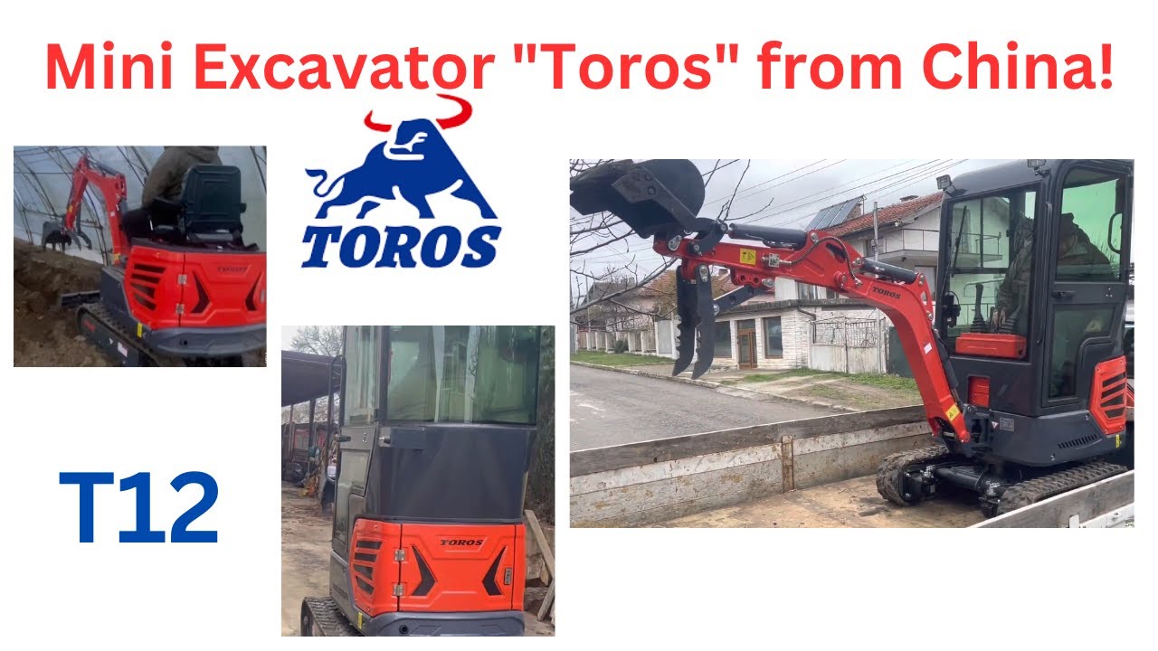 The best Mini Excavator from China "TOROS" T12. The most effective and ...