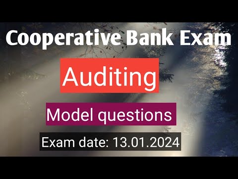 Cooperative Bank Exam/ Model questions/ CSEB Junior Clerk/Ass Secretary ...