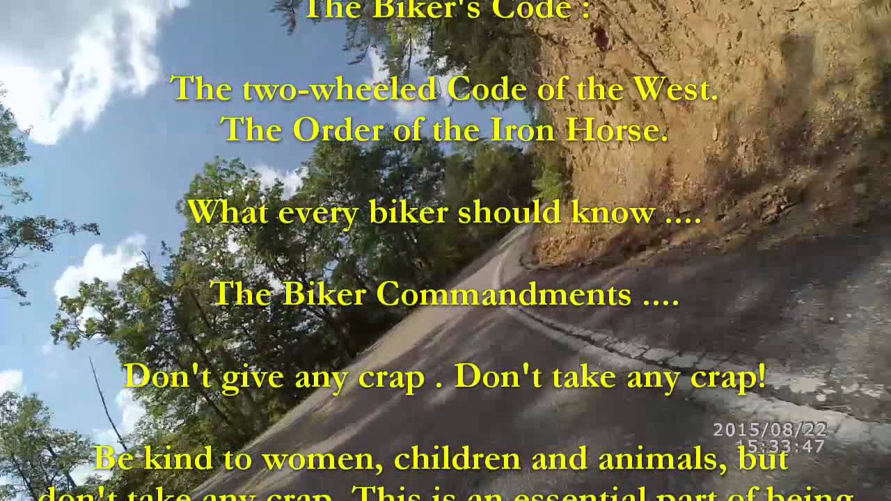 THE BIKER'S CODE THE MODERN DAY KNIGHT OF THE OPEN ROAD - YouTube