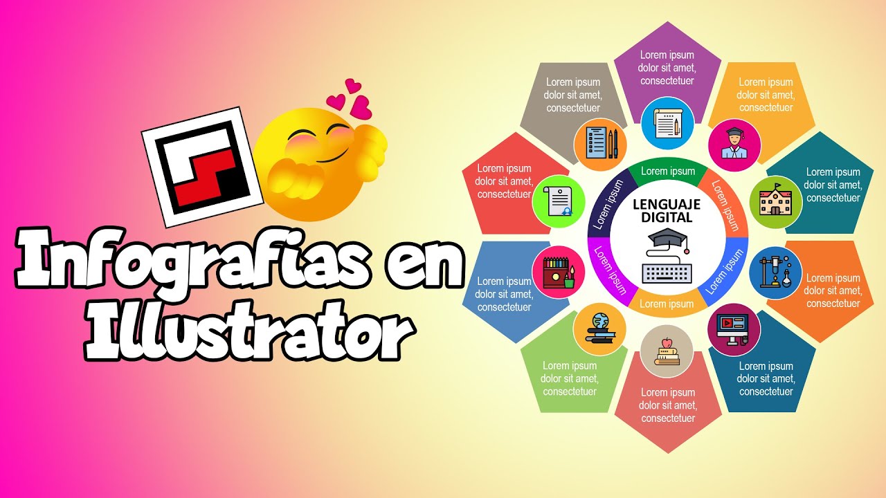 Infografía en Illustrator - YouTube