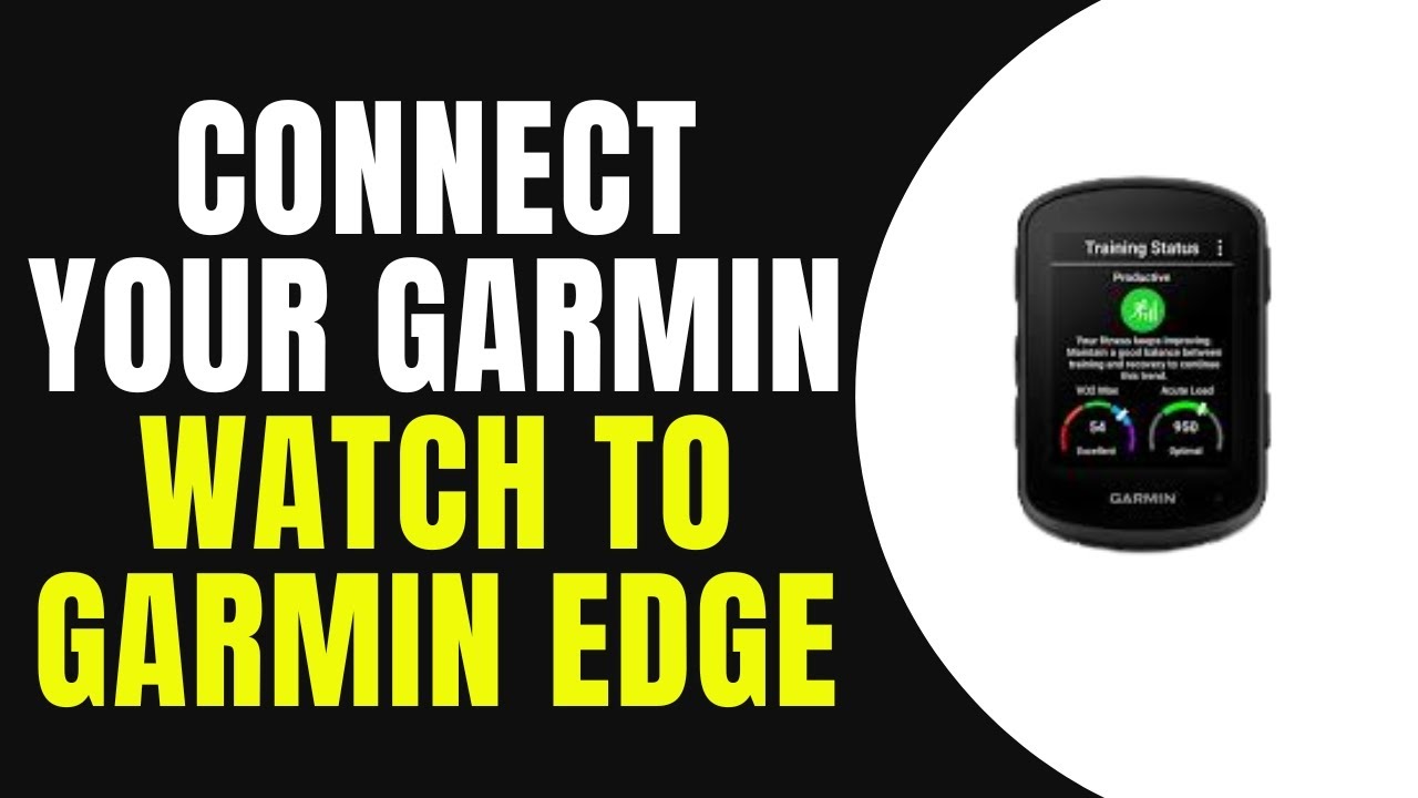 How to Connect Your Garmin Watch to Garmin Edge Extended Display Mode ...