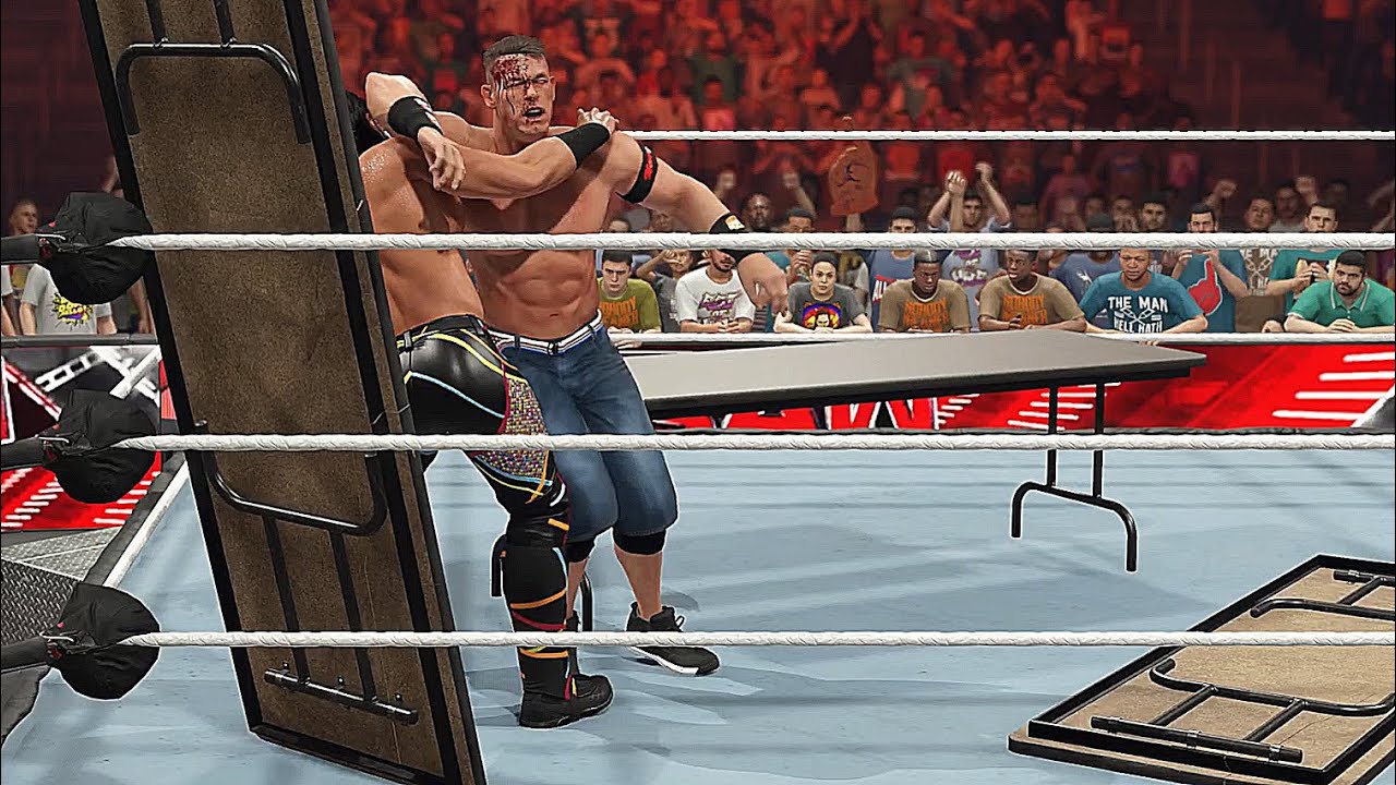 John Cena Vs Seth Rollins WWE Table Match - YouTube