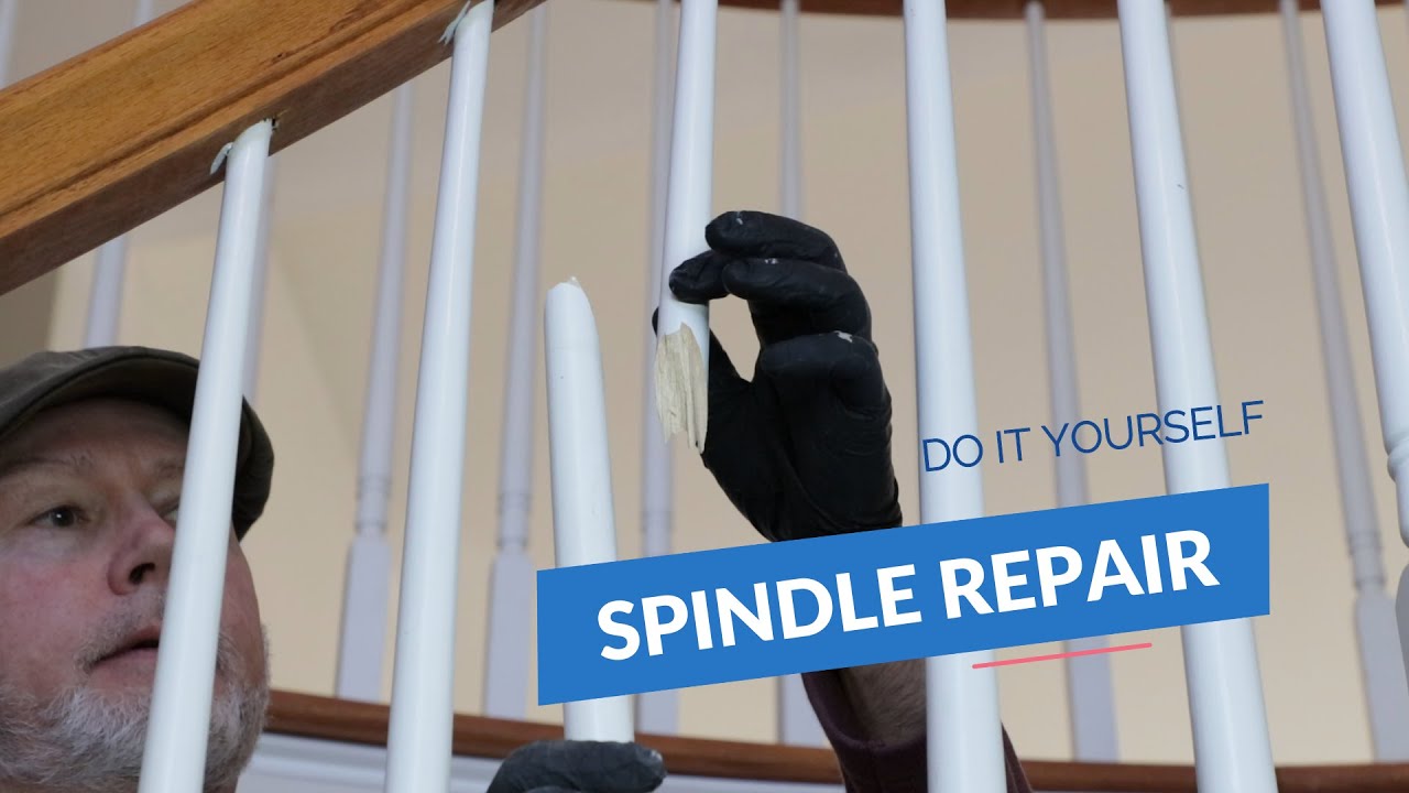 How to REPAIR a STAIRWAY SPINDLE - YouTube