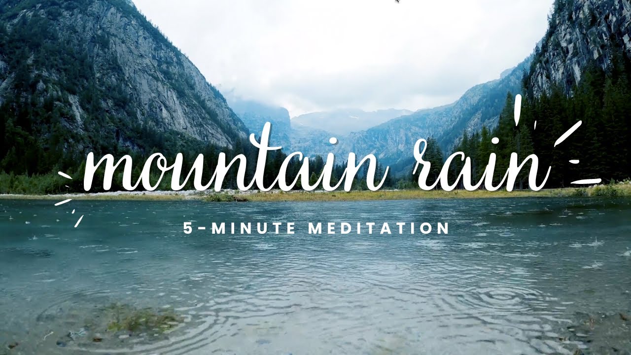 Rain drop five minute meditation focus music unguided meditation - YouTube