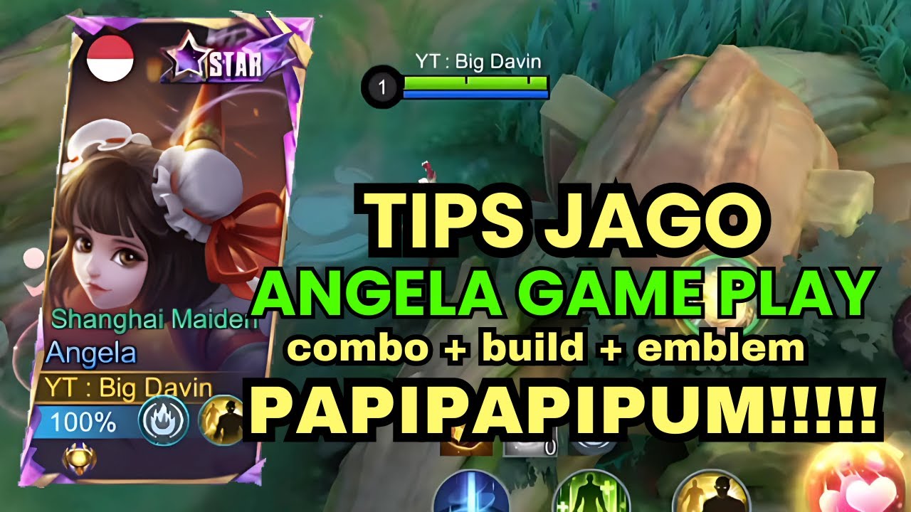 CARA MAIN ANGELA EMBLEM BARU! COMBO ANGELA + BUILD ANGELA TERBARU 2025 ...