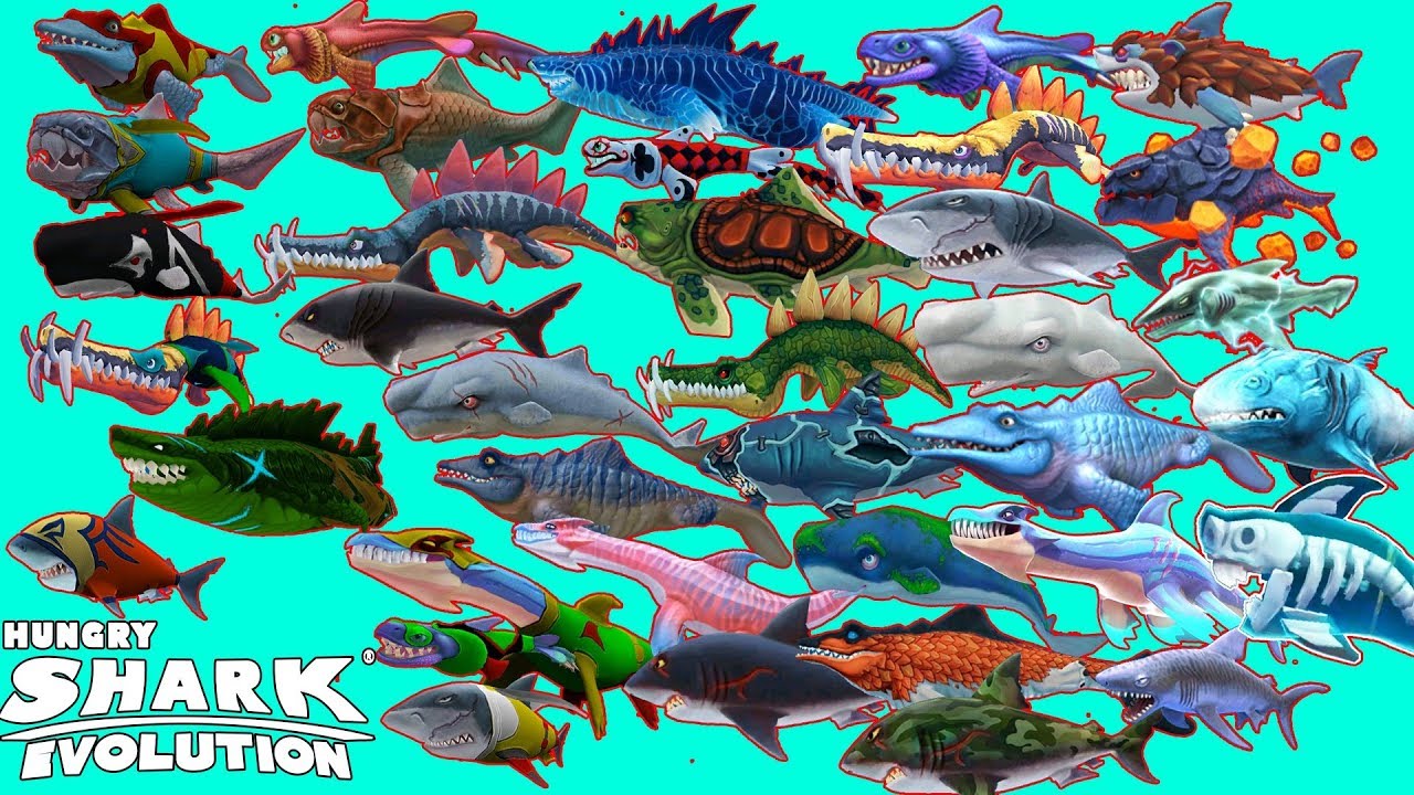 Hungry Shark Evolution - ALL 21 SHARKS UNLOCKED - Android Gameplay [FHD ...