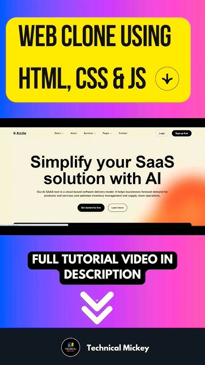 Web Clone Using HTML, CSS & JavaScript #shorts #shortsfeed - YouTube