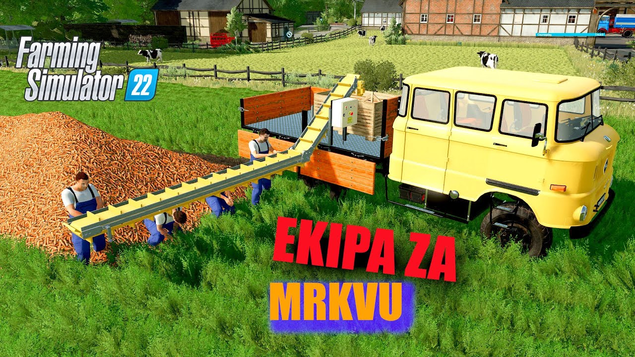 BERAČI MRKVE-NOVI MOD Mod Showcase on FS22-IFA W50 LF Harvester Brigade ...