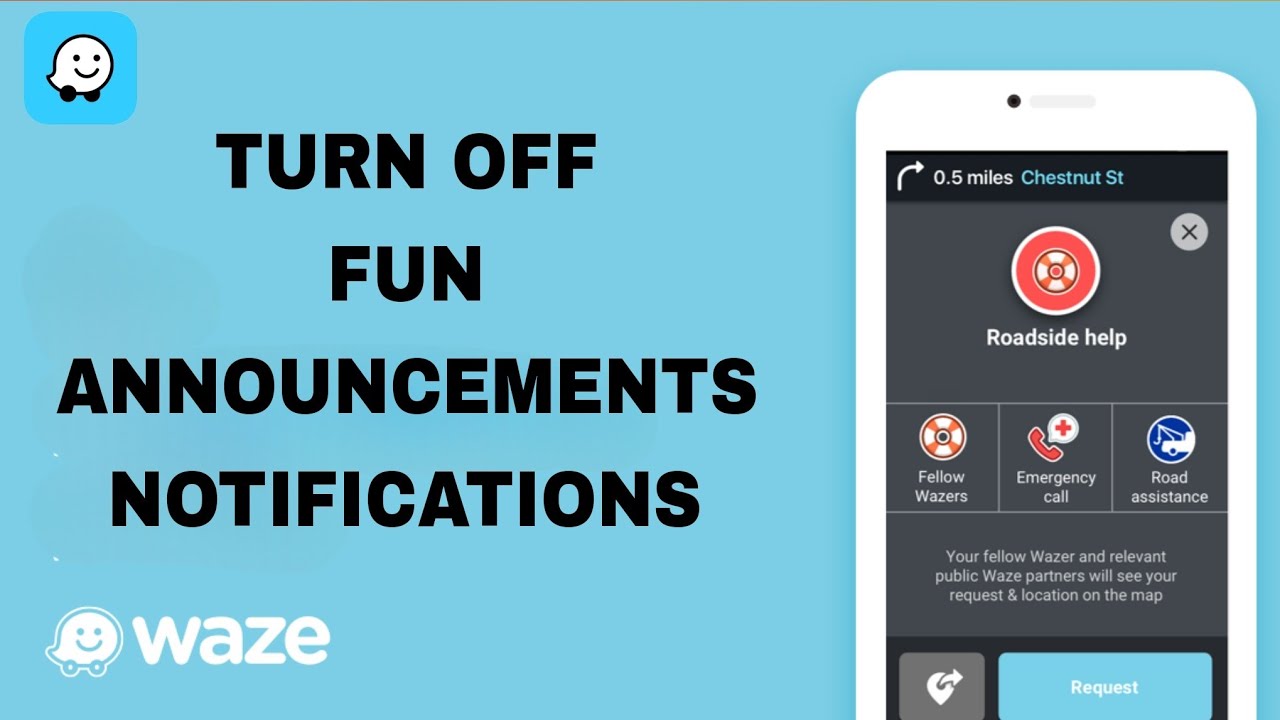 How To Turn Off Fun Announcements Notifications On Waze App - YouTube
