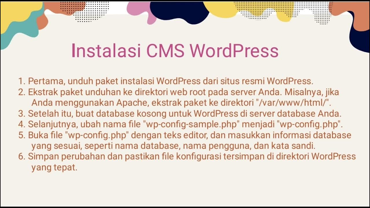 instalasi database server (phpmyadmin & cms wordpress) - YouTube