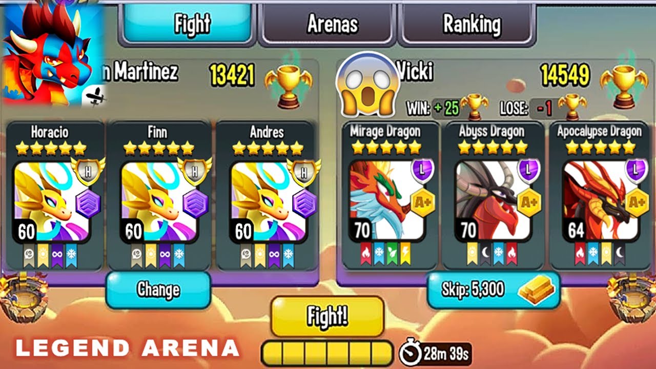 Dragon City - Battle in the MASTER GAUNTLET ARENA: EXCLUSIVE FIGHTING ...