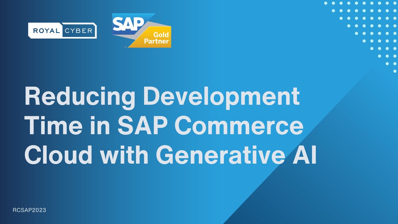 Revolutionizing SAP Commerce Cloud Development with Generative AI | GitHub Copilot & Spartacus ...