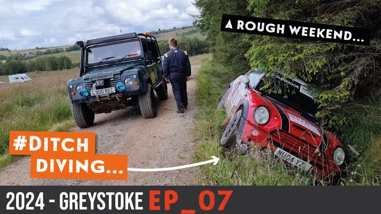 Ditch diving once again... One tough weekend EP_07 GREYSTOKE RALLY 24 ...