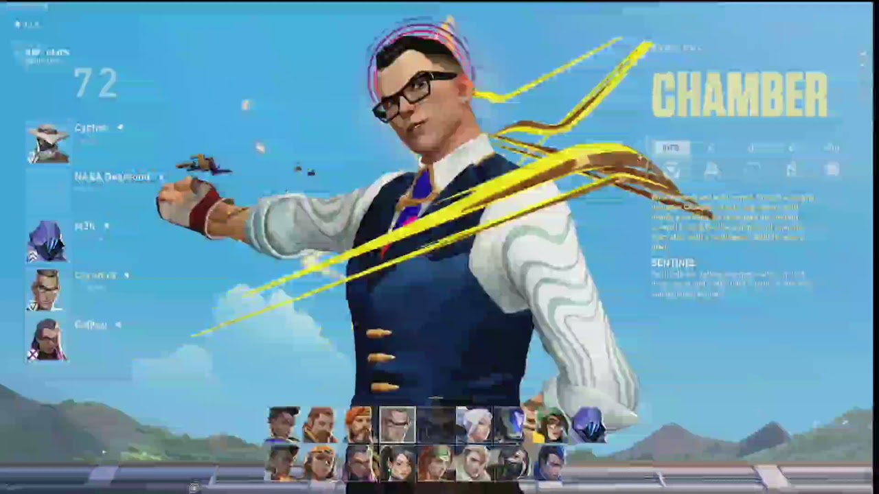 Chamber Agent selection Animation - Valorant - YouTube