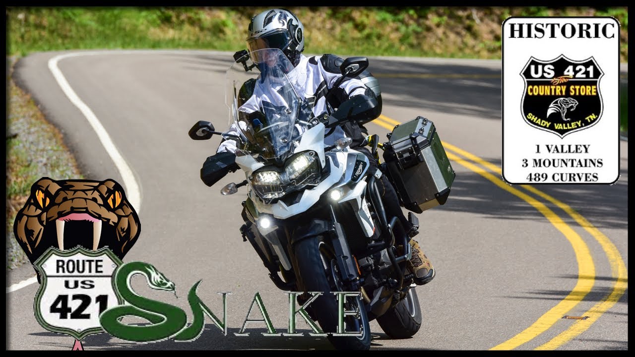 Riding the famous (and awesome) THE SNAKE on US421 (Shady Valley, TN ...