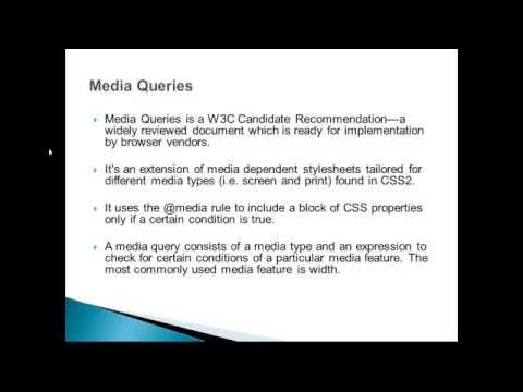 cs420 Media queries lecture 5 week 4 - YouTube