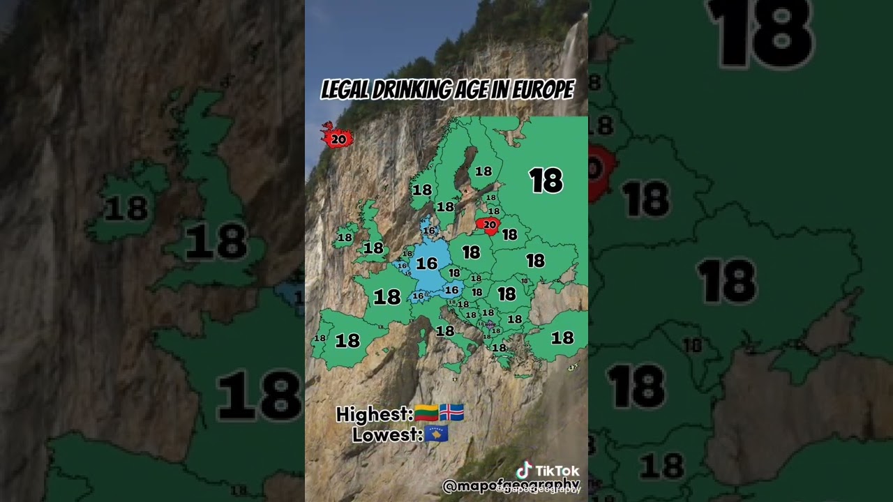 legal drinking age in europe - YouTube