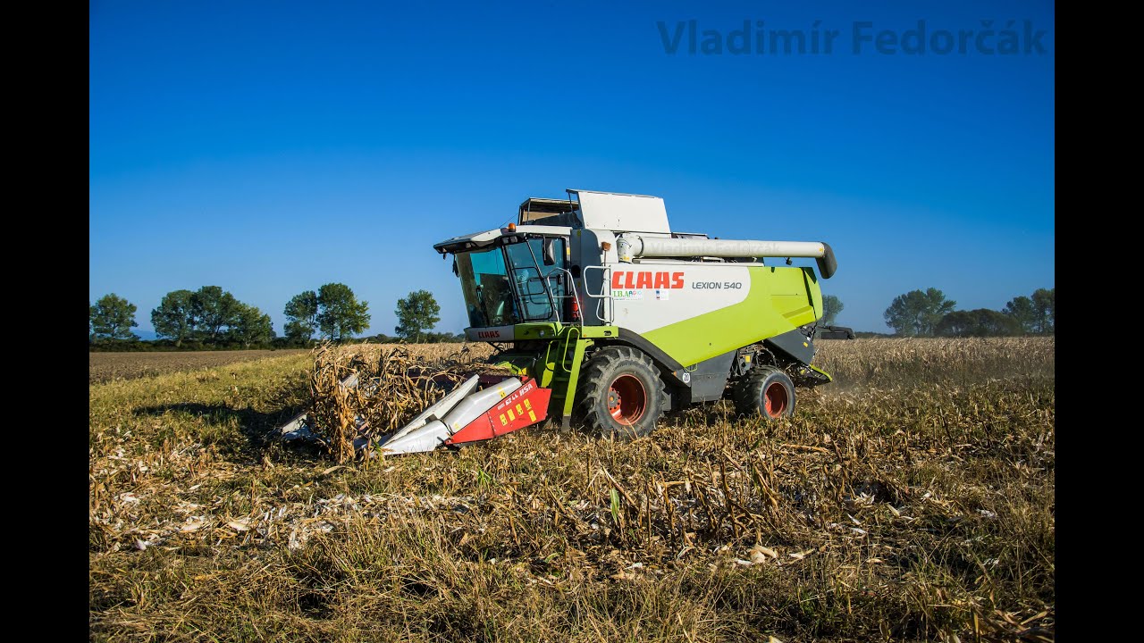 Corn harvest - Claas Lexion 540 - YouTube