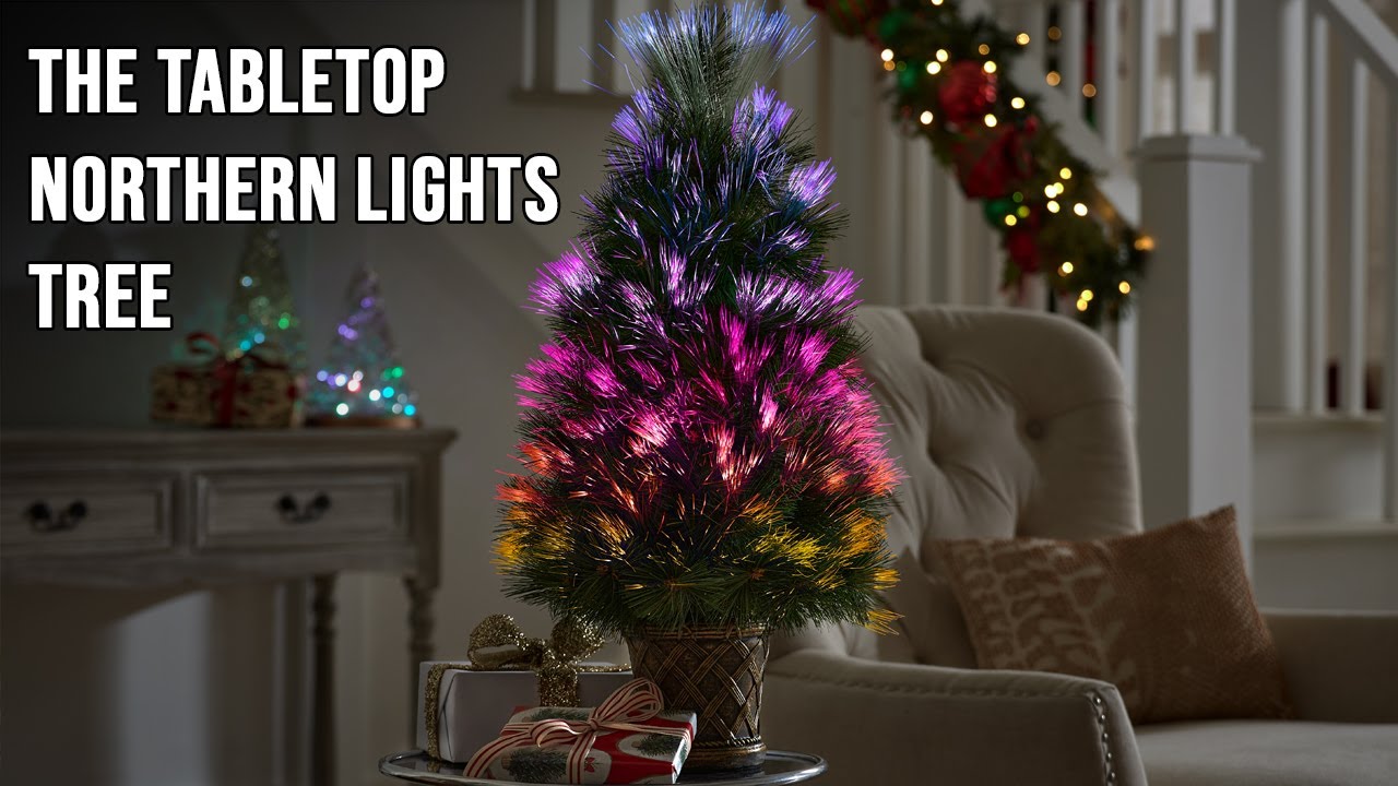 The Tabletop Northern Lights Tree - YouTube