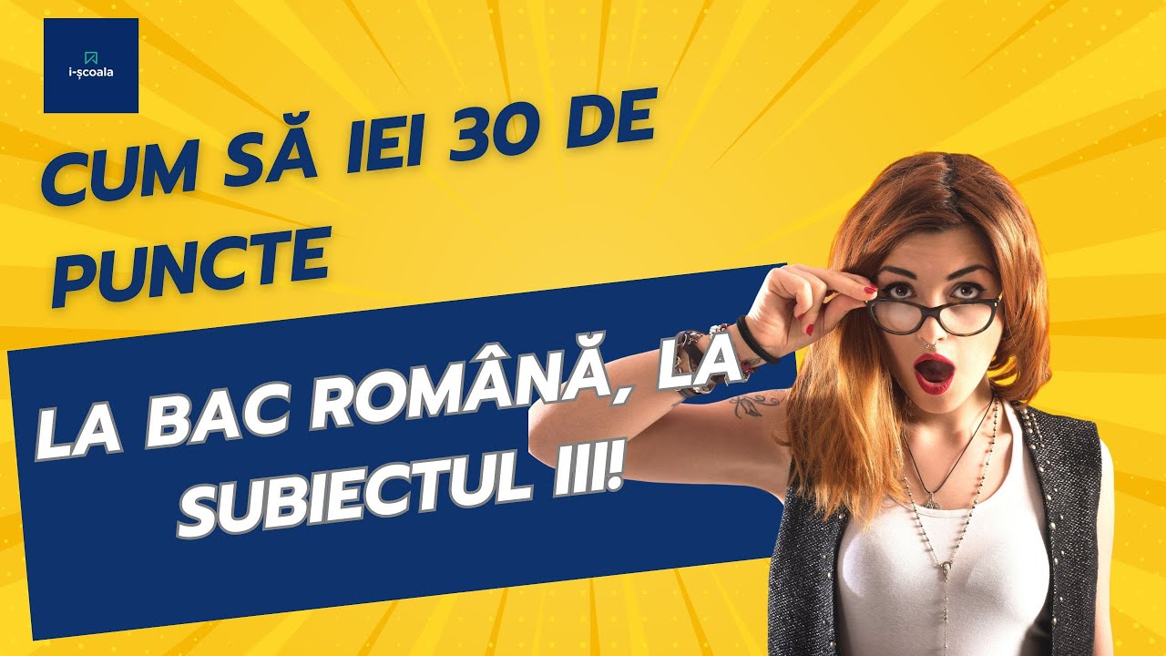 Rezolvarea Subiectului III la Limba și Literatura Română | Bacalaureat ...