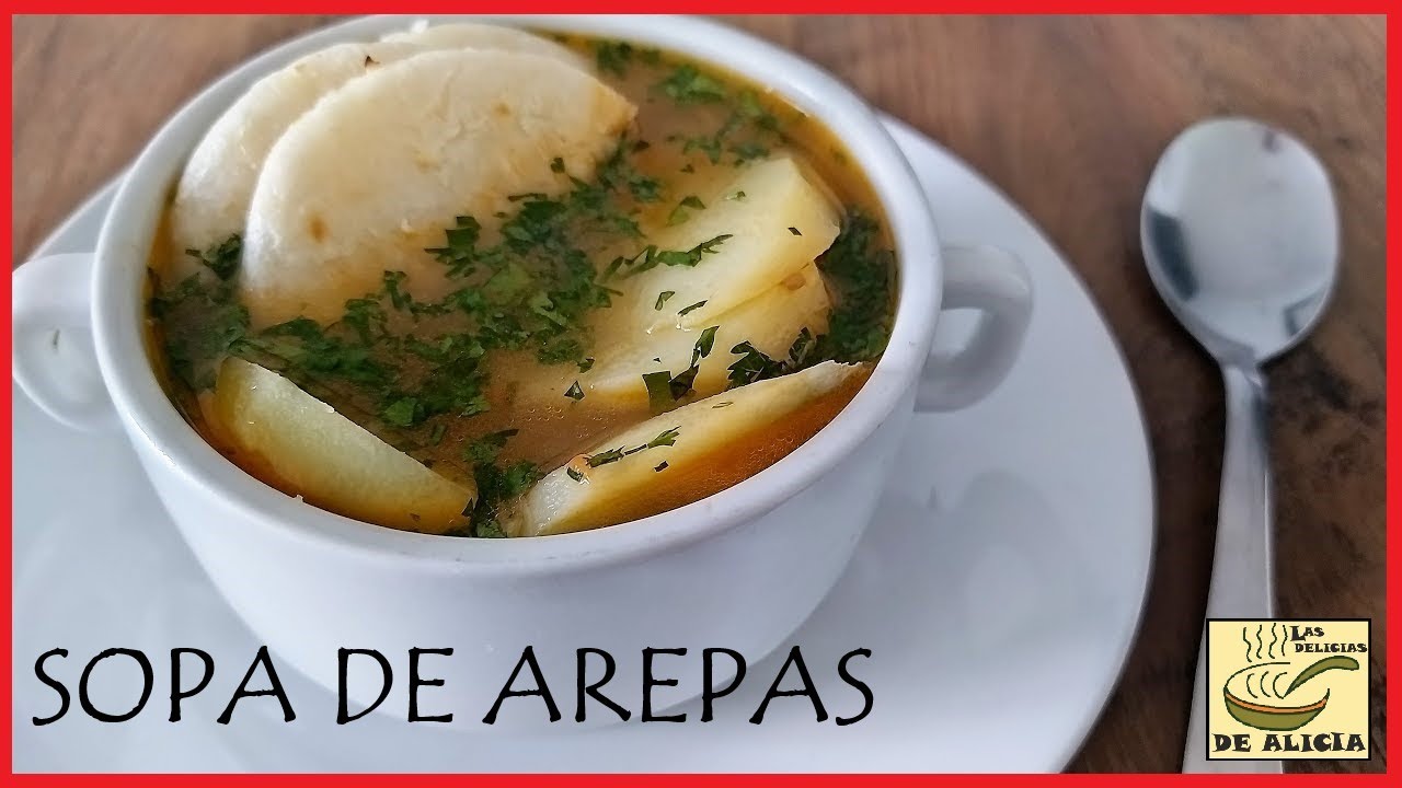 SOPA DE AREPAS - YouTube