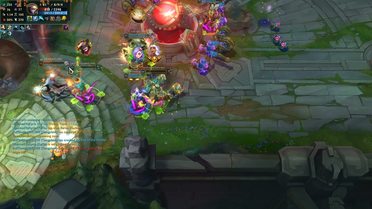 League of Legends pog barrel play - YouTube