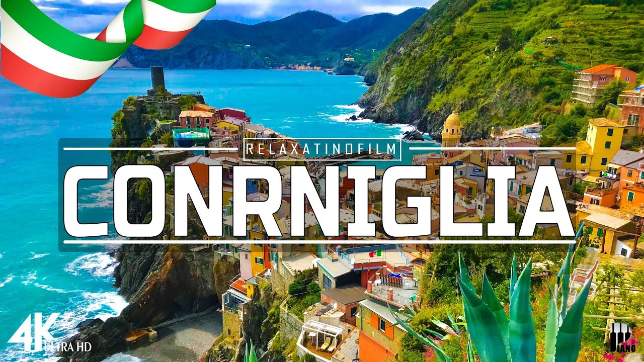 Beautiful Corniglia 4K • Relaxing Italian Music, Instrumental Romantic ...