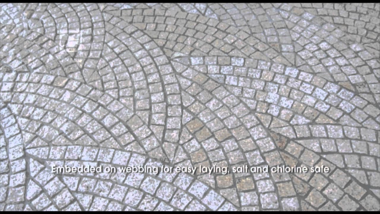 Granite Cobbles Fan Pattern Sunset Gold - YouTube