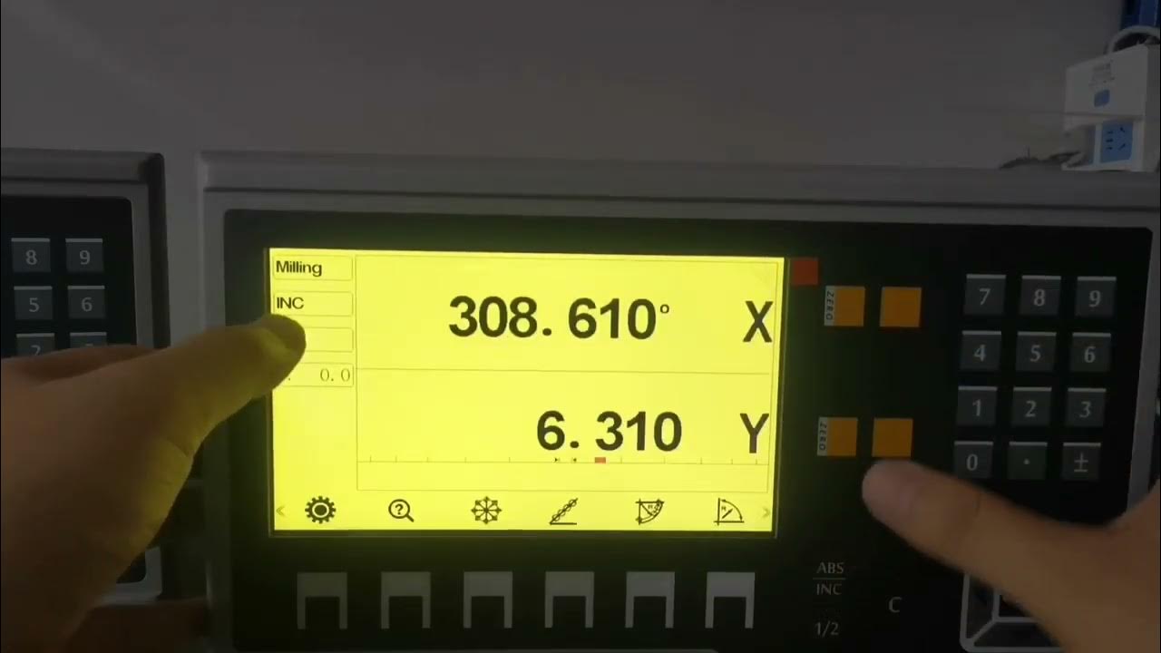 How to use the rotary encoder function of #lcddro #digitalreadout - YouTube