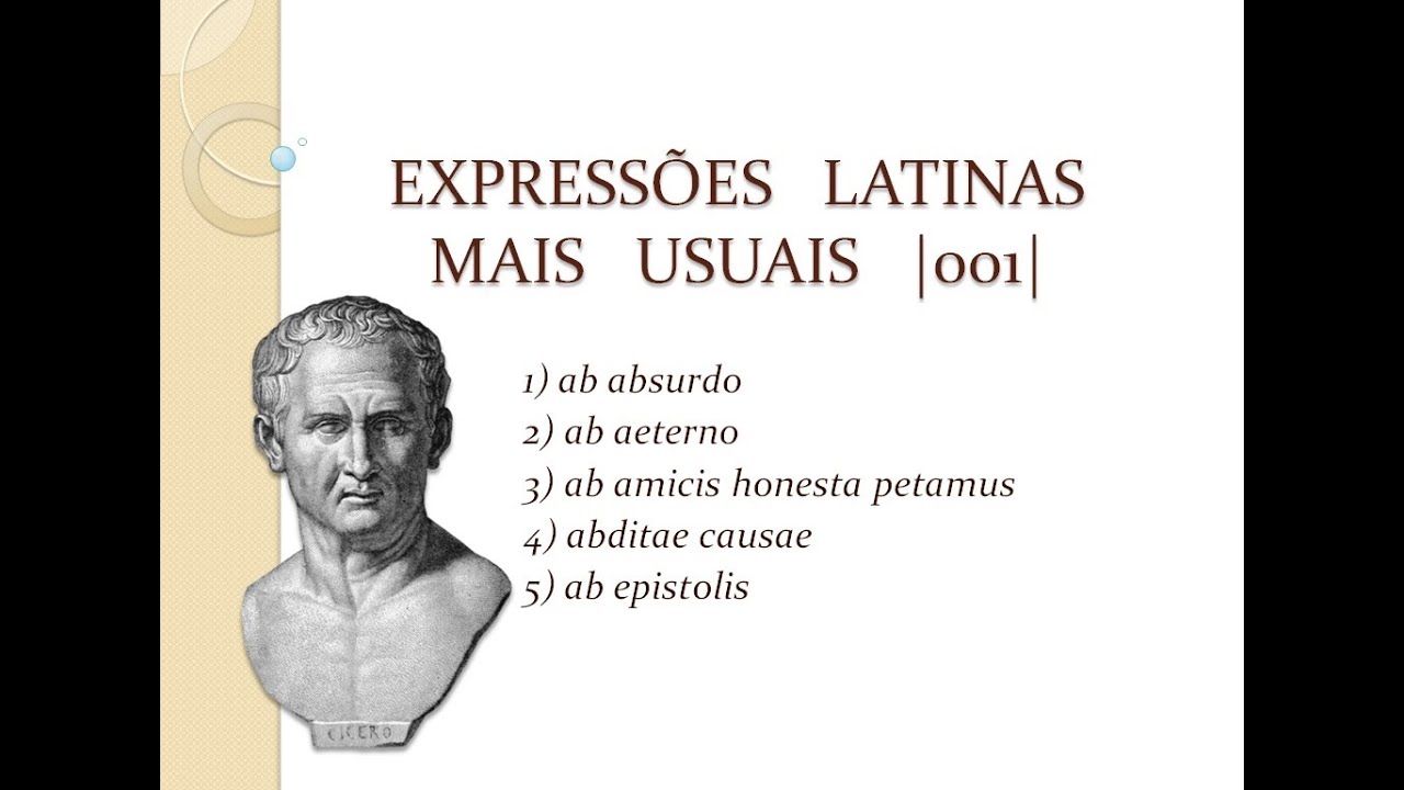 Expressões latinas mais usuais |001| - YouTube