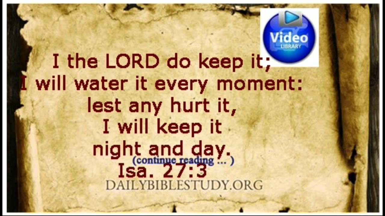 Isaiah 27:03 - YouTube