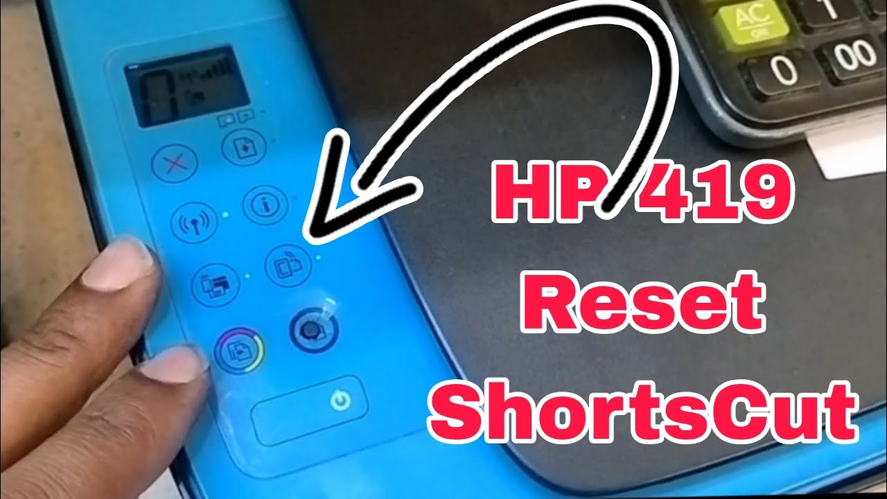 How to HP ink Tank Wireless 419 Reset / Head Cleaning Process in Short ...