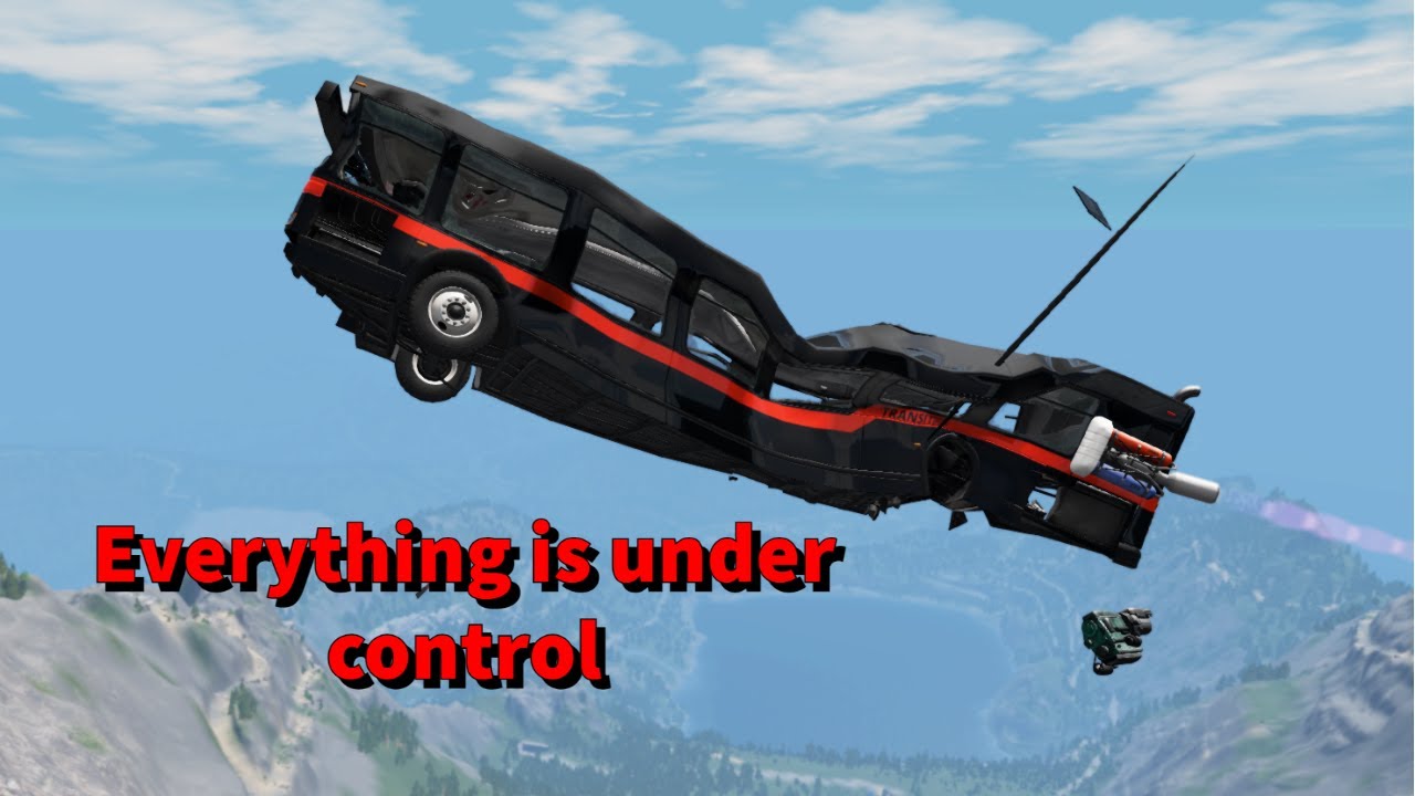 When I think I am pro in this game | Nitro Bus crash | Beamng.drive ...