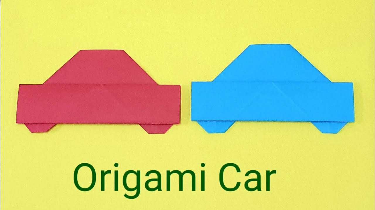 How to make Origami Car,origami for beginners, easy diy paper crafts ...