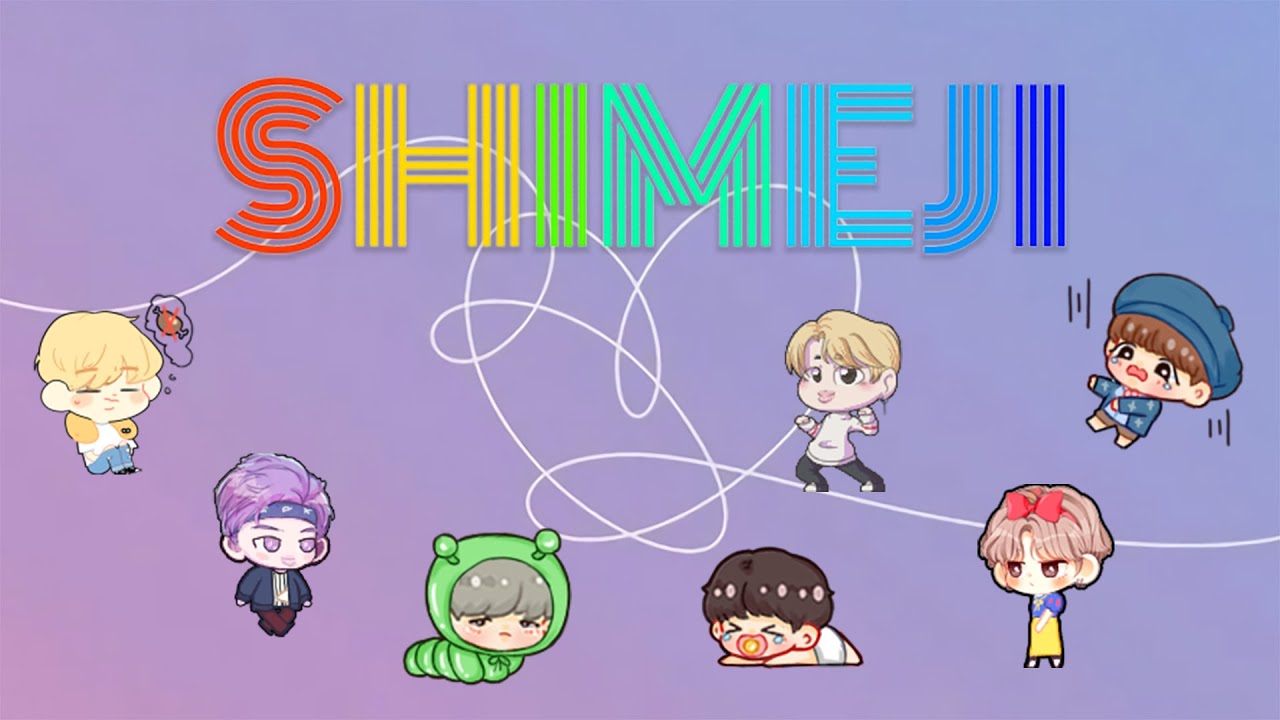 BTS Shimeji for Mobile - Funny BTS stickers moving on screen - YouTube