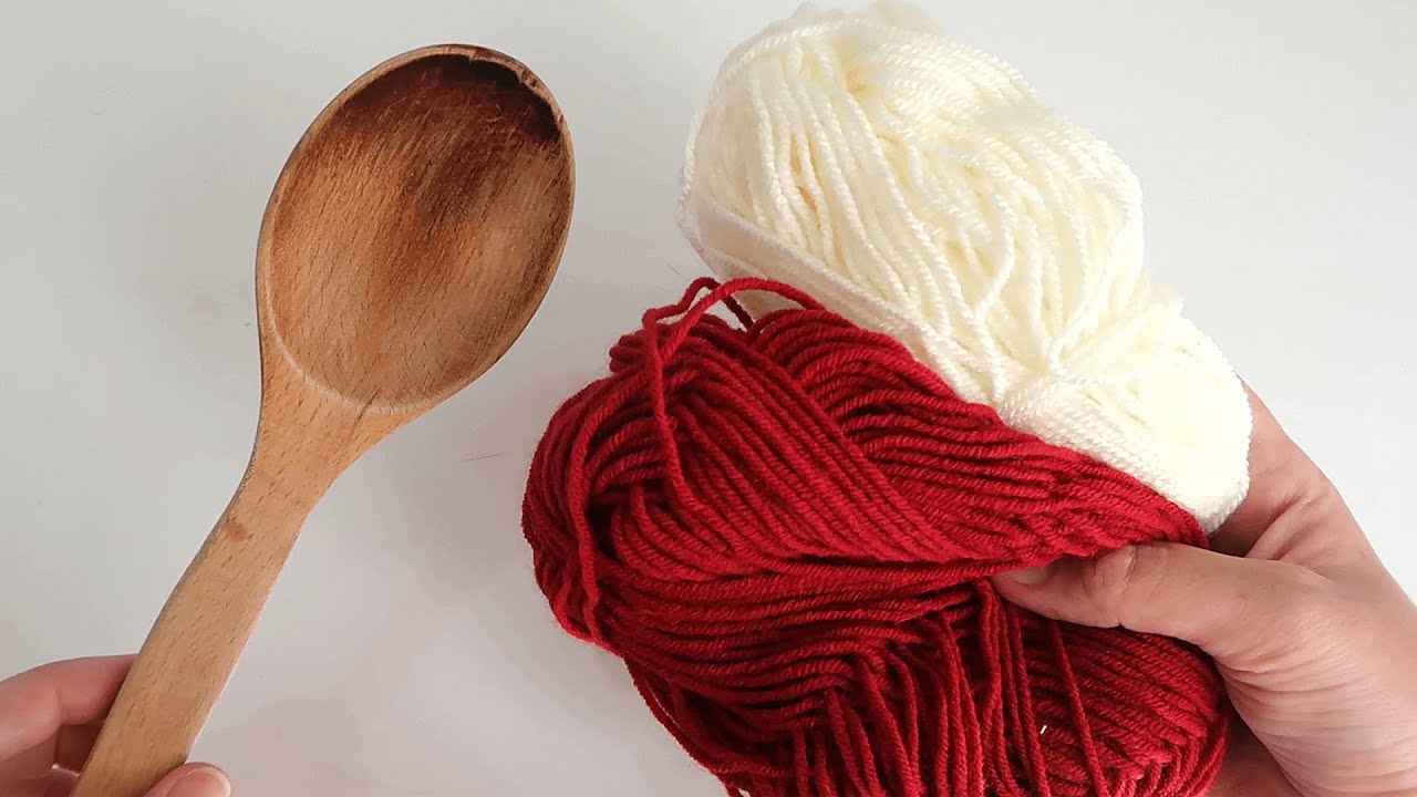 Don't Throw Away Old Wooden Spoons! Wool Craft Idea - DIY - YouTube