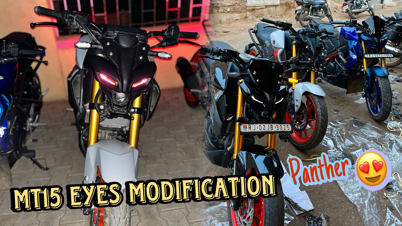 Yamaha Mt15 crazy eye Modifications 😍 | New mt15 ki eyes modify karadi ...